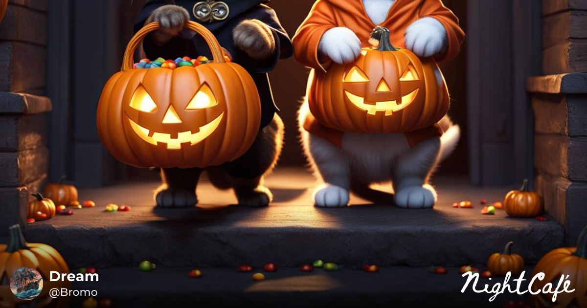 Allie and Dream Trick-or-Treating - Allie and Dream Trick-or...