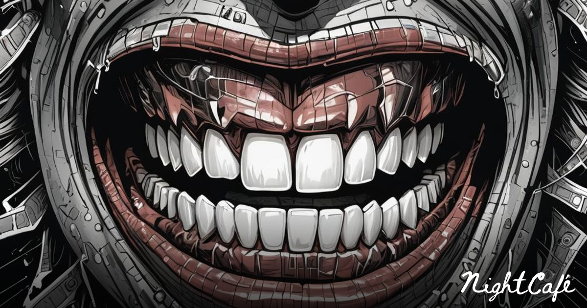 Cartoon Smile: High Contrast Comic Book Illustrati... - AI Art