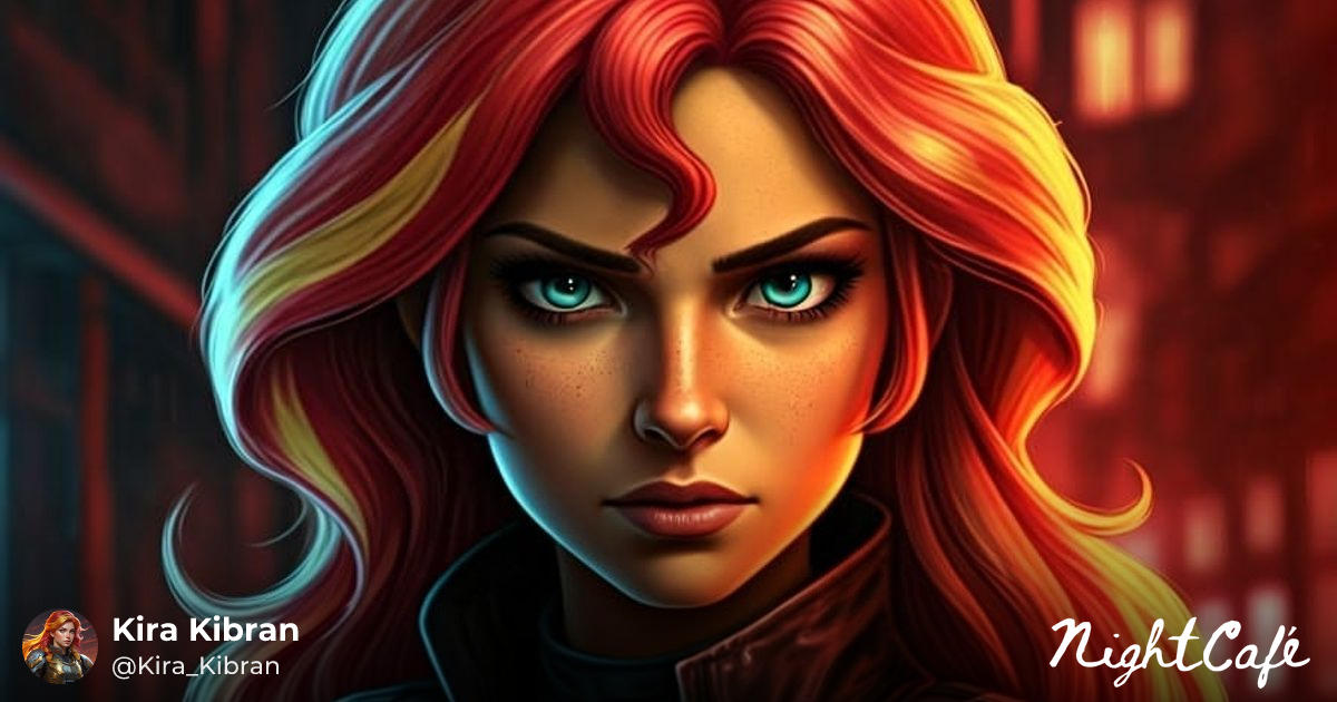 Cyberpunk Tactical Operator in Selective Color - AI Art