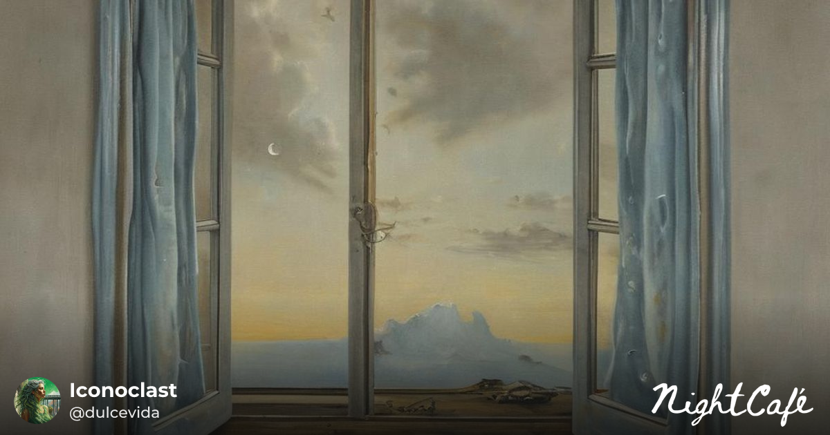 Surreal Observation: Dali-esque Oil Painting - AI Art