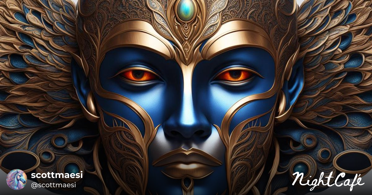 Jeff (heff) - Fantastical God Head Art in Detailed Matte Pai...