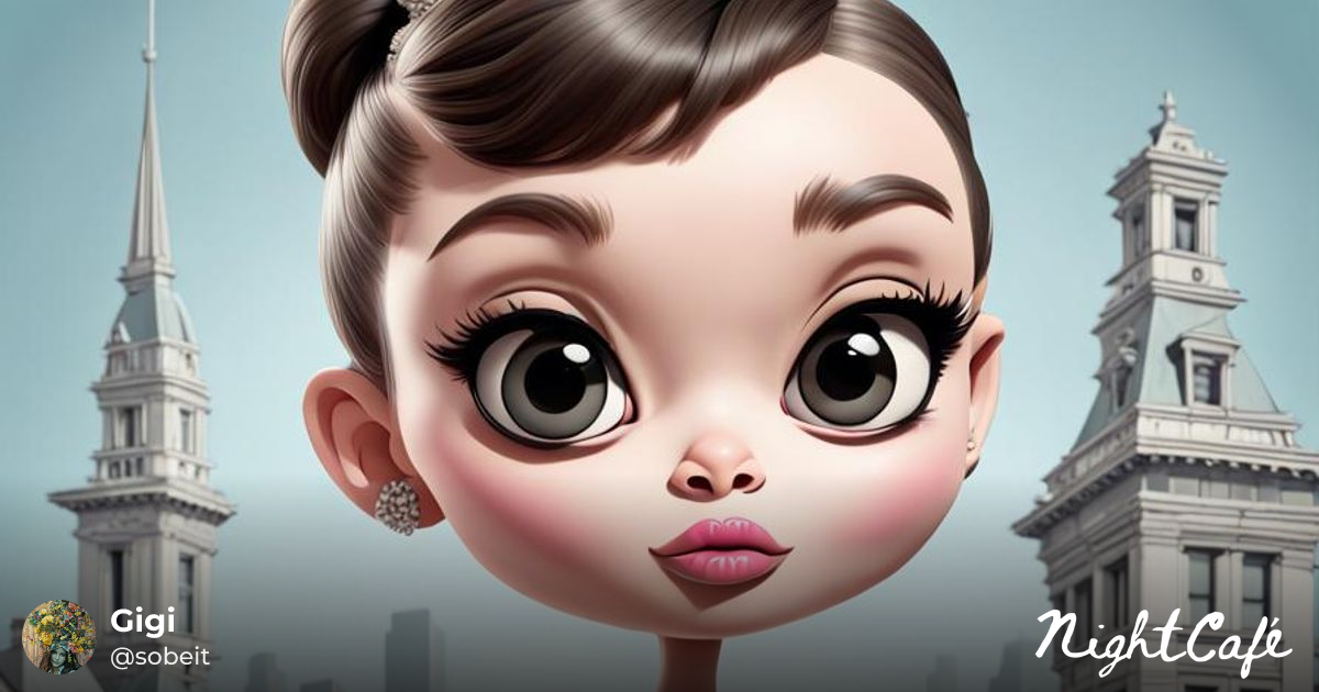 Chibi Audrey Hepburn
