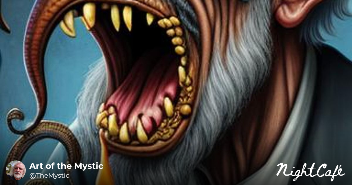 CREEPSHOW PORTRAIT #4 - Surreal Cryptid Portrait of Grotesqu...