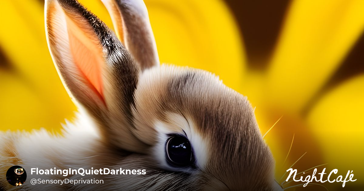 Honey Bunny - Honey Bee Bunny: A Naturalistic Pet Portrait