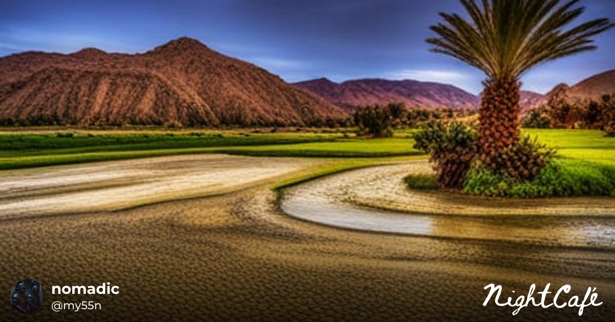 Arabian Oasis - Hyperrealistic Oasis and Date Farms in HDR