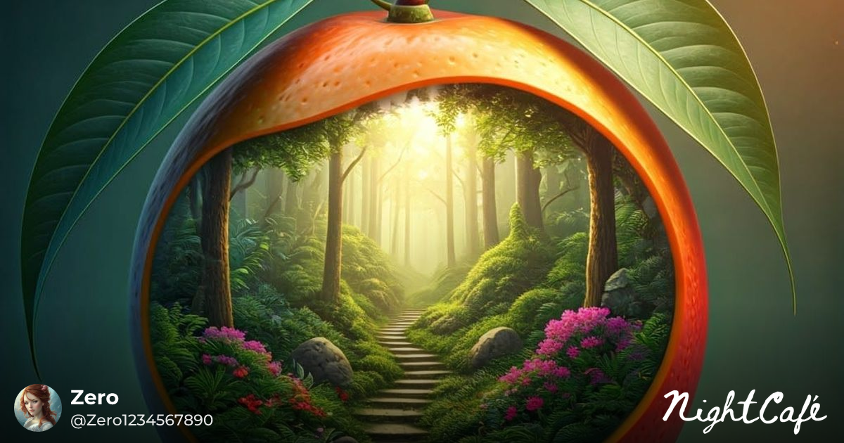 Forest landscape inside a mango. - Enchanted Forest Sanctua...