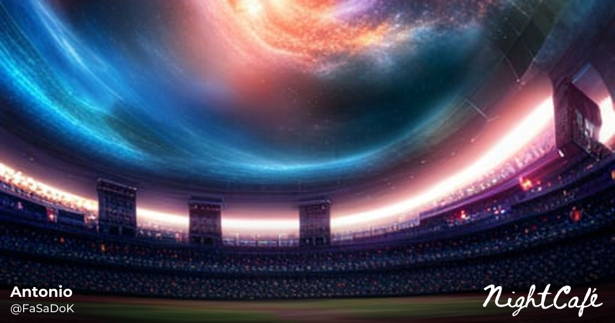 Hyperrealistic Galactic Baseball Match in Space St... - AI Art