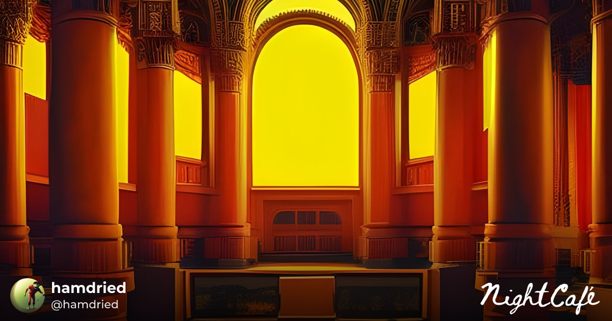 "Temple" - Menacing Elmo in Vaporwave Vorticism Style