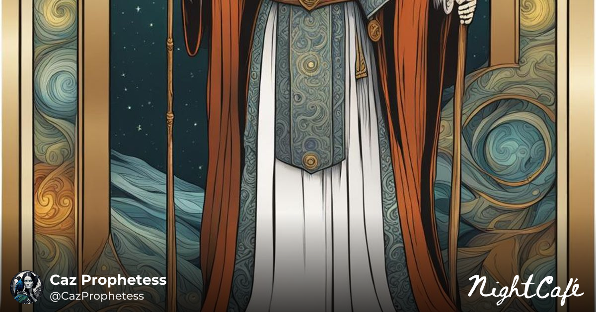 Tarot Card The Magus - The Magus Tarot Card in Crowley Style