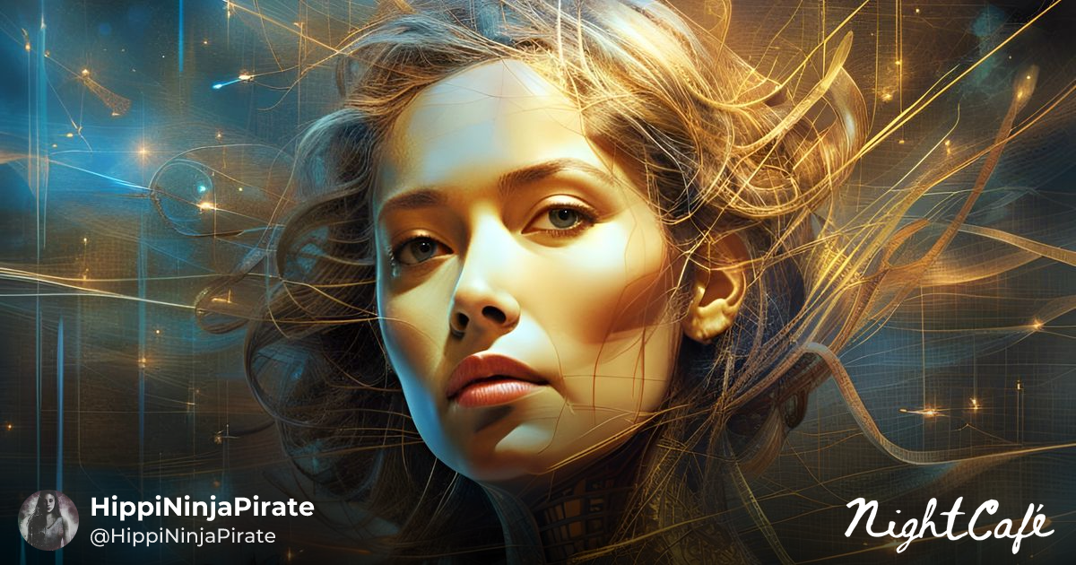 Empress of the Digital Age: Merging Elegance with Cybernetic Dreams