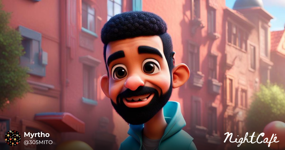 Drake - Drake as Pixar-Style 3D Digital Art