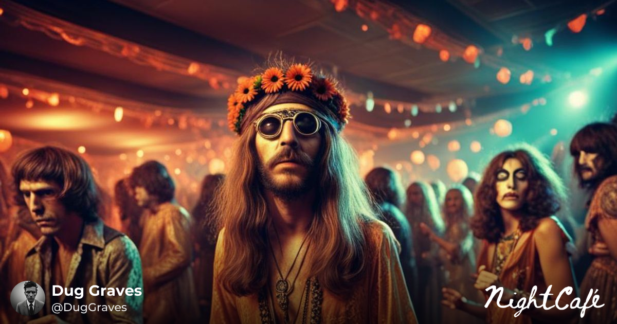 Halloween Hippy Disco Party dance - 1972 Halloween Hippy Di...