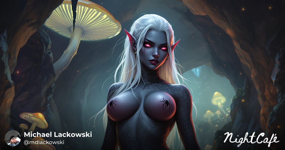 Female Drow Cleric of Lolth