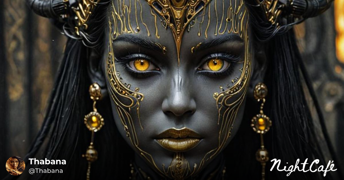 Cybernetic Fire Princess – H. R. Giger, Salvador Dali, Ernst Fuchs and Erich von Däniken Art – 04