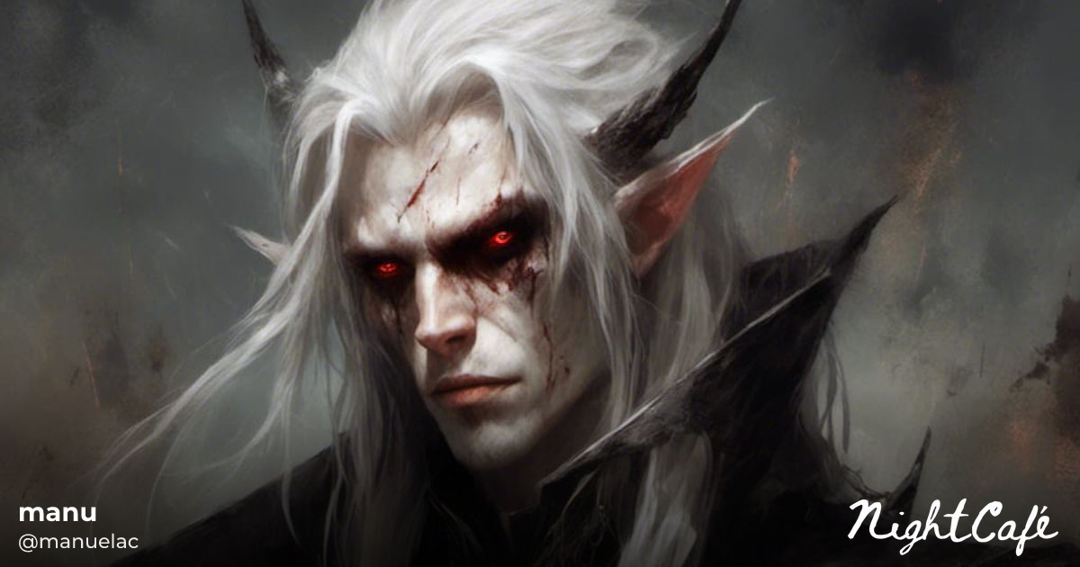 dnd character - Hyperrealistic Macabre Portrait of a Silver...