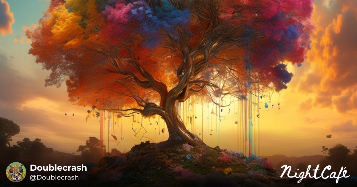 Rainbow Candy Floss Tree