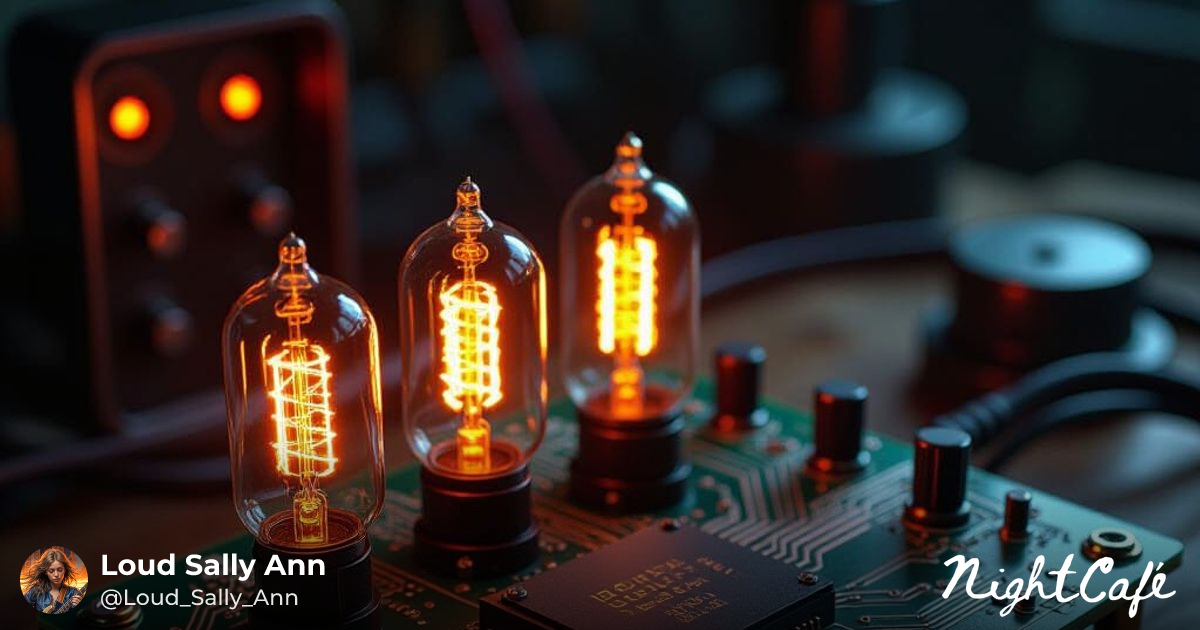 schematics of a transistor motherboard using vacuu... - AI Art