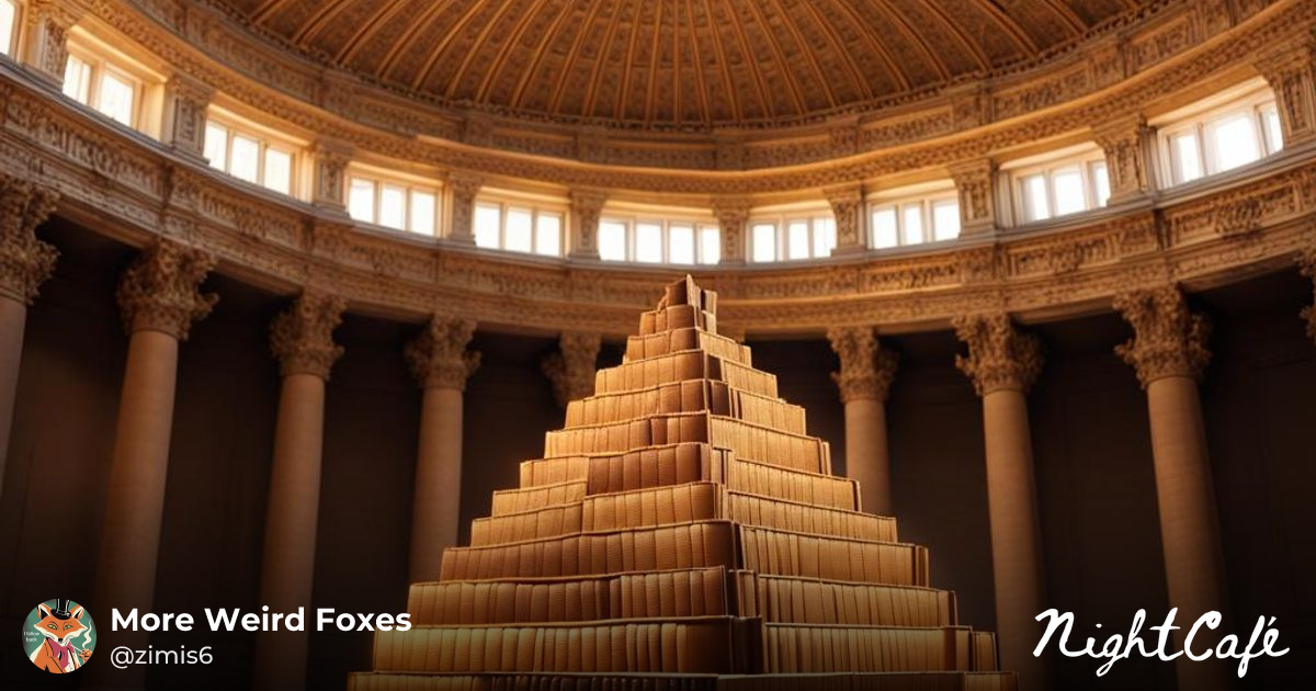 Another Book Pyramid - Breathtaking Book Pyramid with Volume...