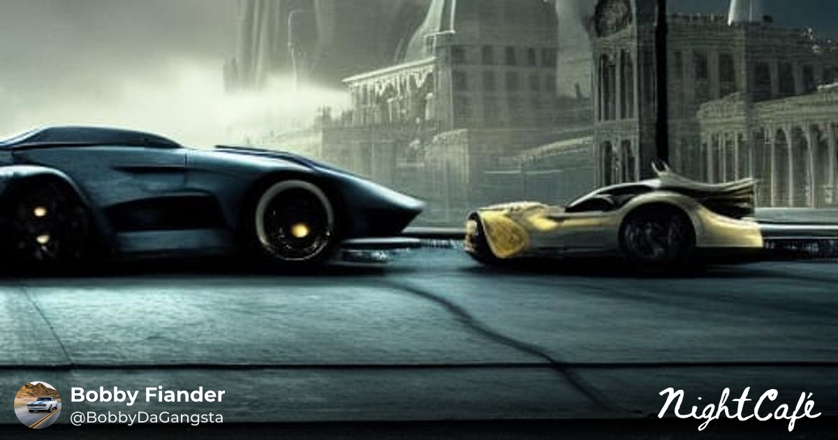 Future Cars - Dramatic Digital Painting of Dilapidated Cars