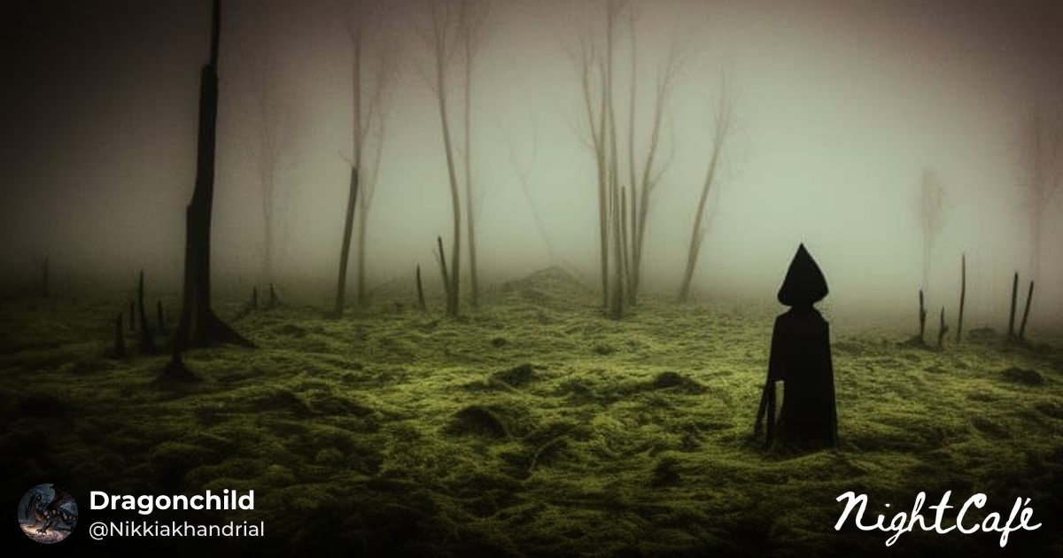 Creeping - Eerie Spooky Landscape in Tim Burton Style