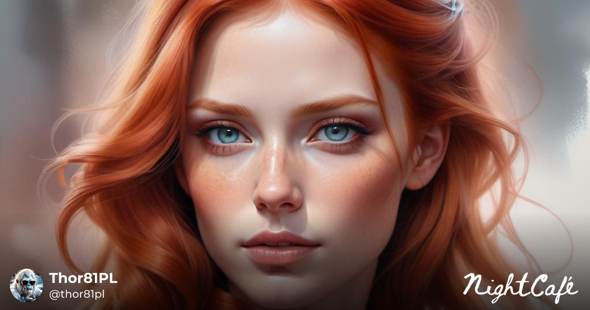 female portrait - Stunning Airbrush Portrait of a Nordic Wom...