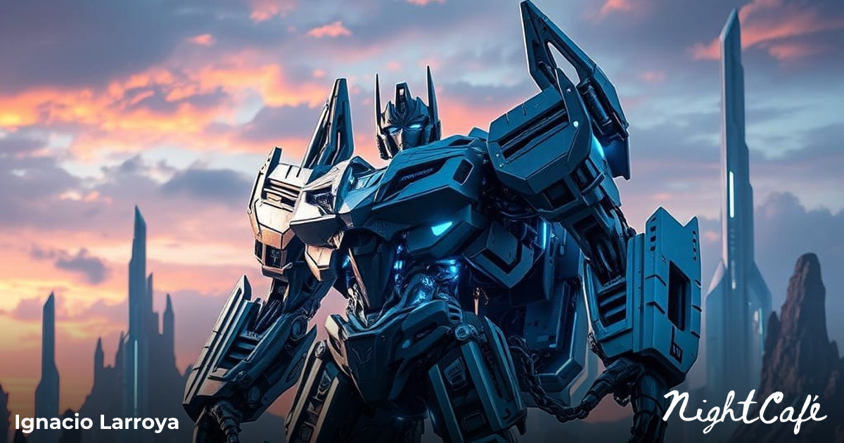 Cybertronian Transformation: Metallic Form Becomes... - AI Art