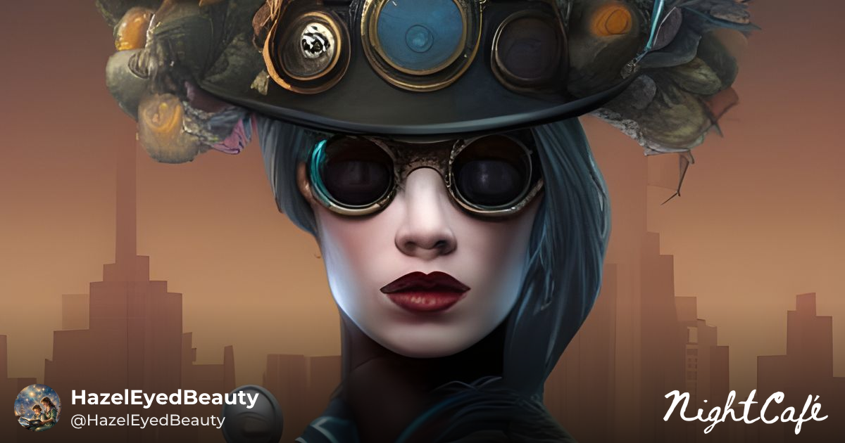 Steampunk city boss-lady