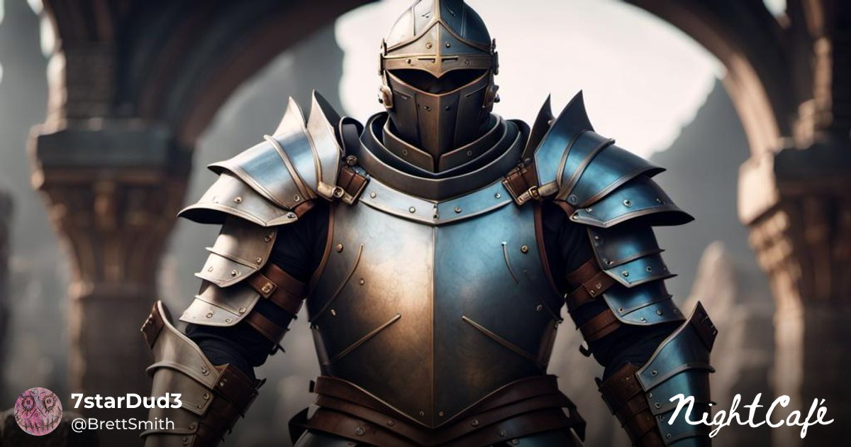 Bulky Knight - Masculine Knight in Detailed Full Plate Armo...