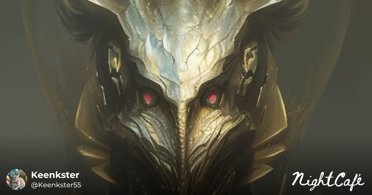 Undead Dragon Guardian Portrait in Artstation Styl... - AI Art