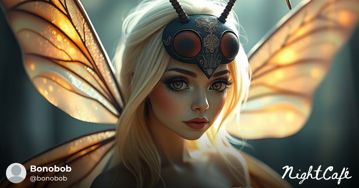 A very special fairie. - Mysterious Gothic Fairy with Wasp's...