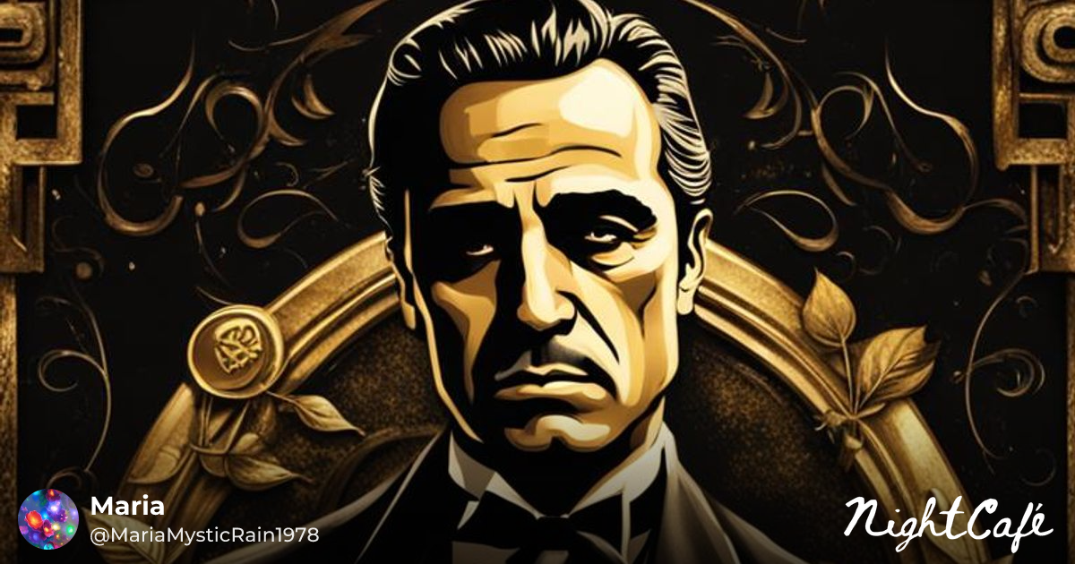 "The Godfather" lettering in the style of the movie "The Godfather" on ...