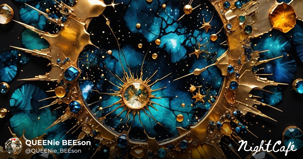 Hyperdetailed Shattered Cosmos in Alcohol Ink - AI Art