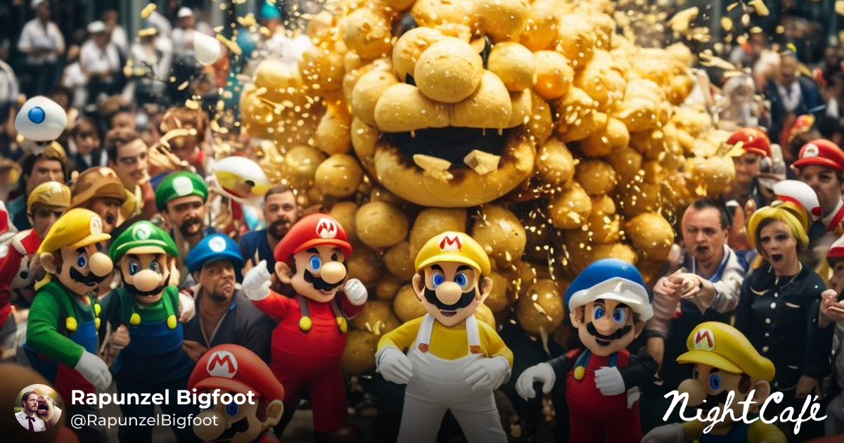 There was a Mayonnaise Explosion at the Super Mario Bros Cosplay ...