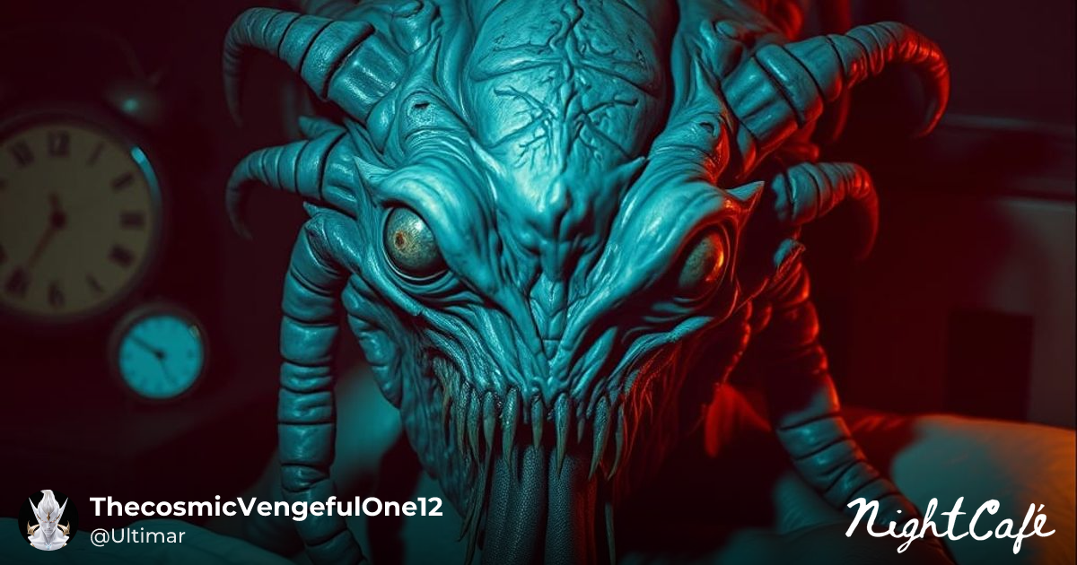 Grotesque Cryptid Horror Closeup in Hyper-Realisti... - AI Art