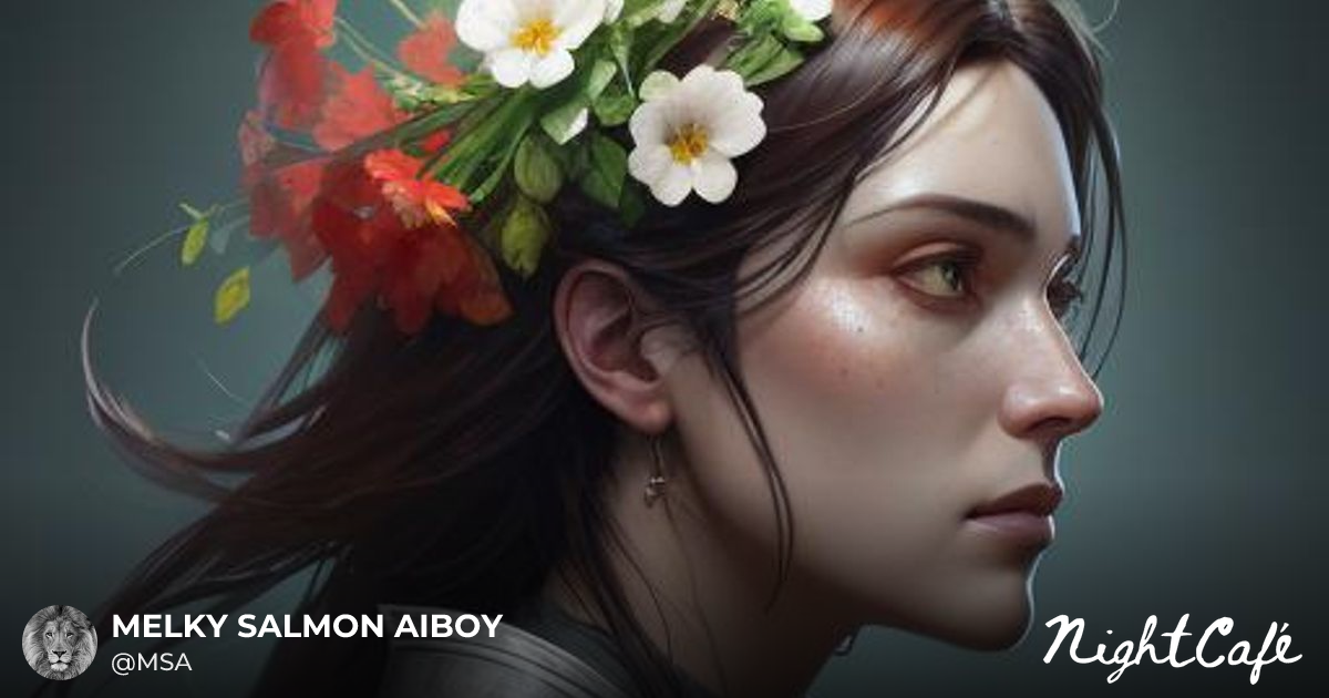 Red Ash Tree Portrait in Hyperdetailed Concept Art - AI Art