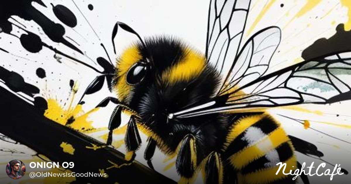 Ink-splatter bee