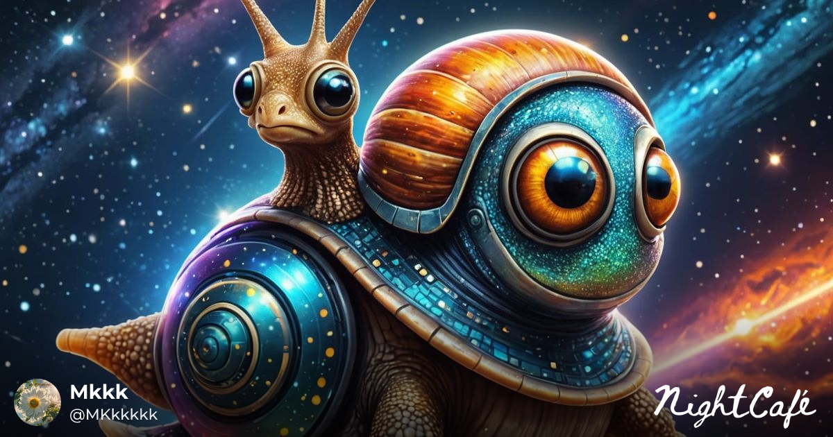 Captain Snail - Astral Snail Soaring Through Space with Lase...