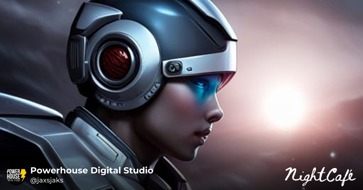 Female robot space soldier - Hyperrealistic Robotech Robot...