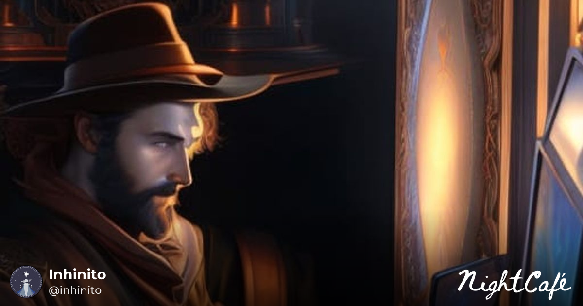 Cowboy working on computer - Renaissance Man Works on Comput...