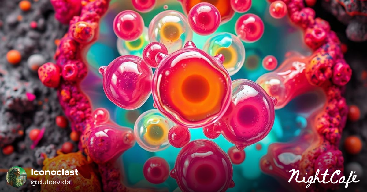 Cartilage Cells in Calcified Matrix as Graffiti Ar... - AI Art