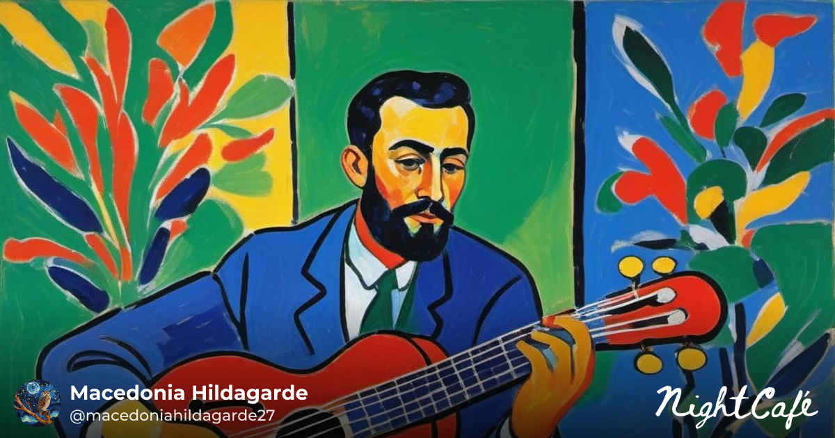Expressive Musician Portrait in Bold Fauvist Style - AI Art