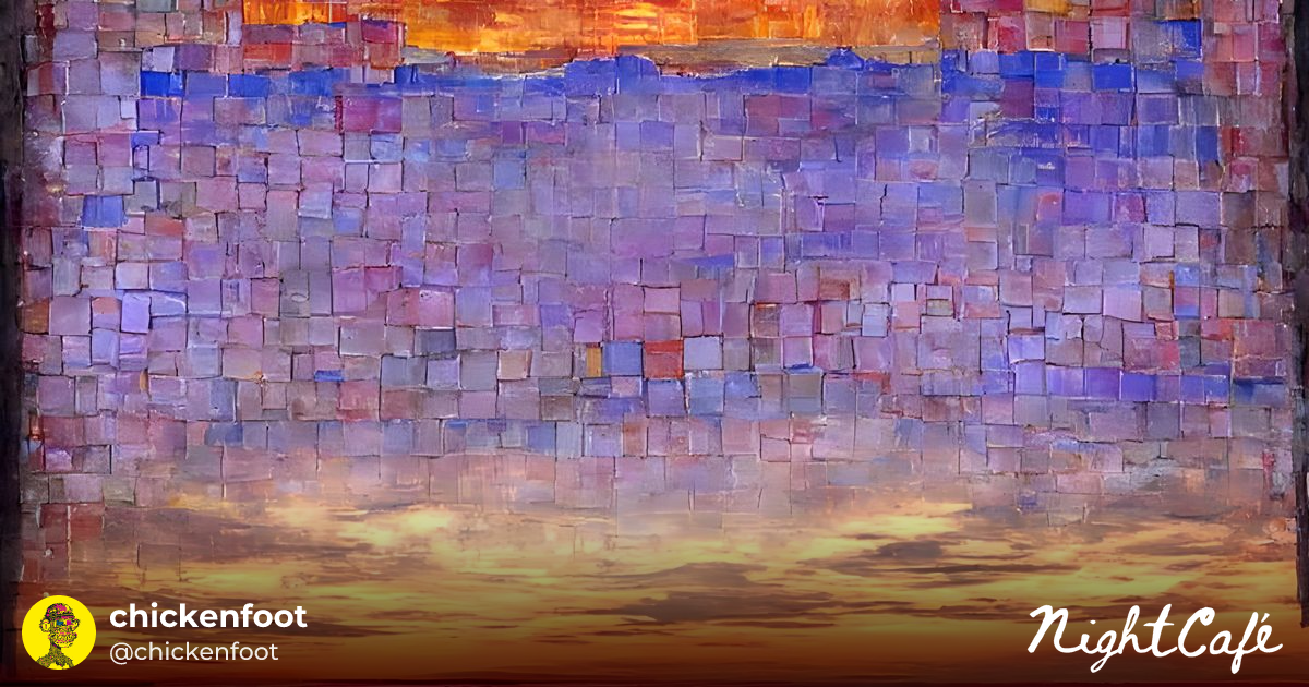 Mosaic Sunset 8K by Mark Rothko - Abstract Mosaic Sunset In...