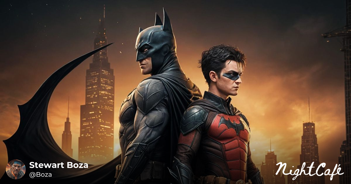 Batman and Robin full-body HDRI. - Batman and Robin full-bo...