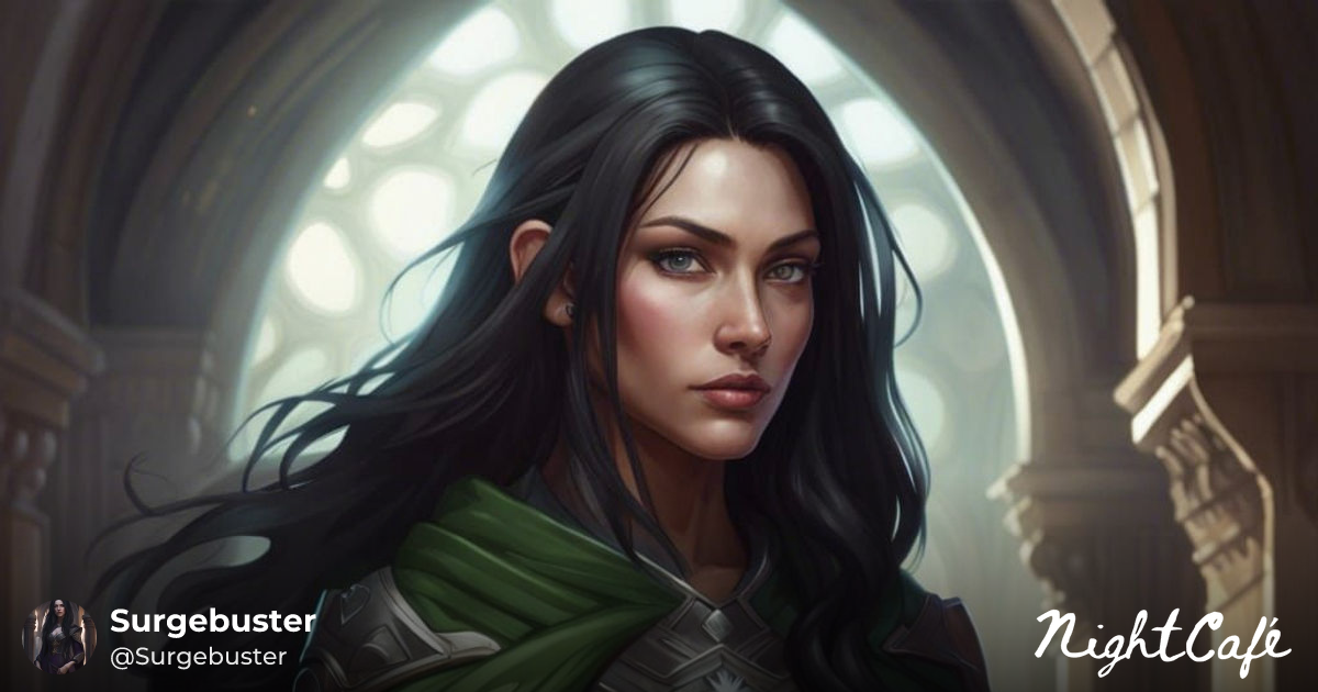 Pharasma Cleric: Detailed Dark Fantasy Portrait - AI Art