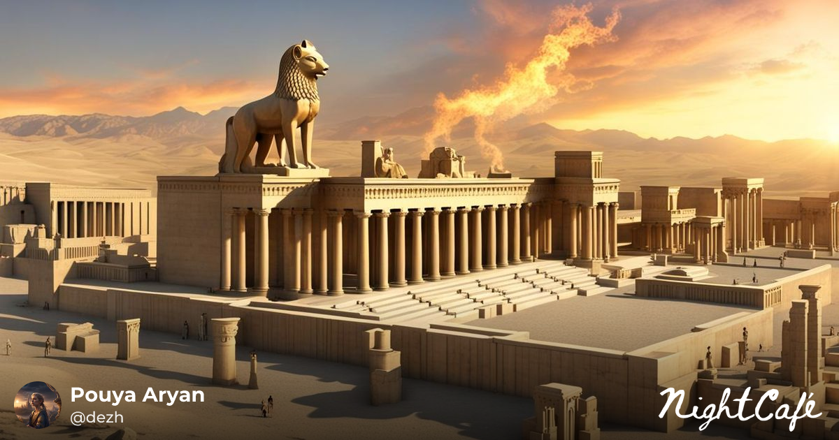 Persepolis city - Persepolis in Flames: Ancient City in 3D