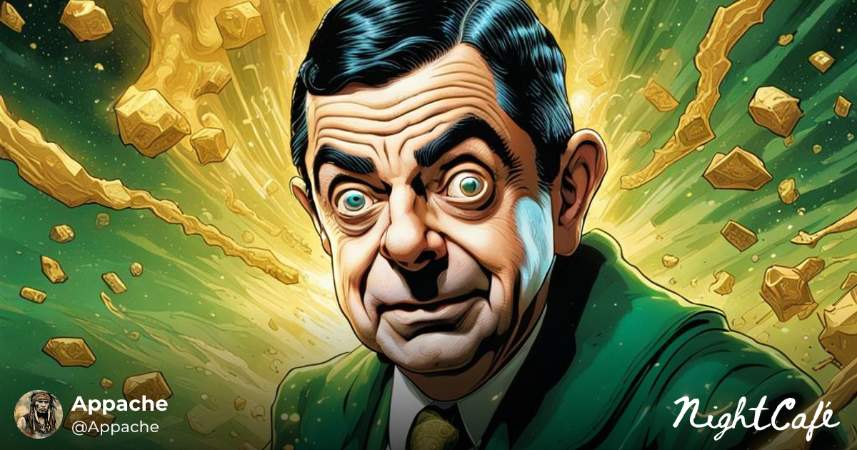 Mr.Bean as a wizard,