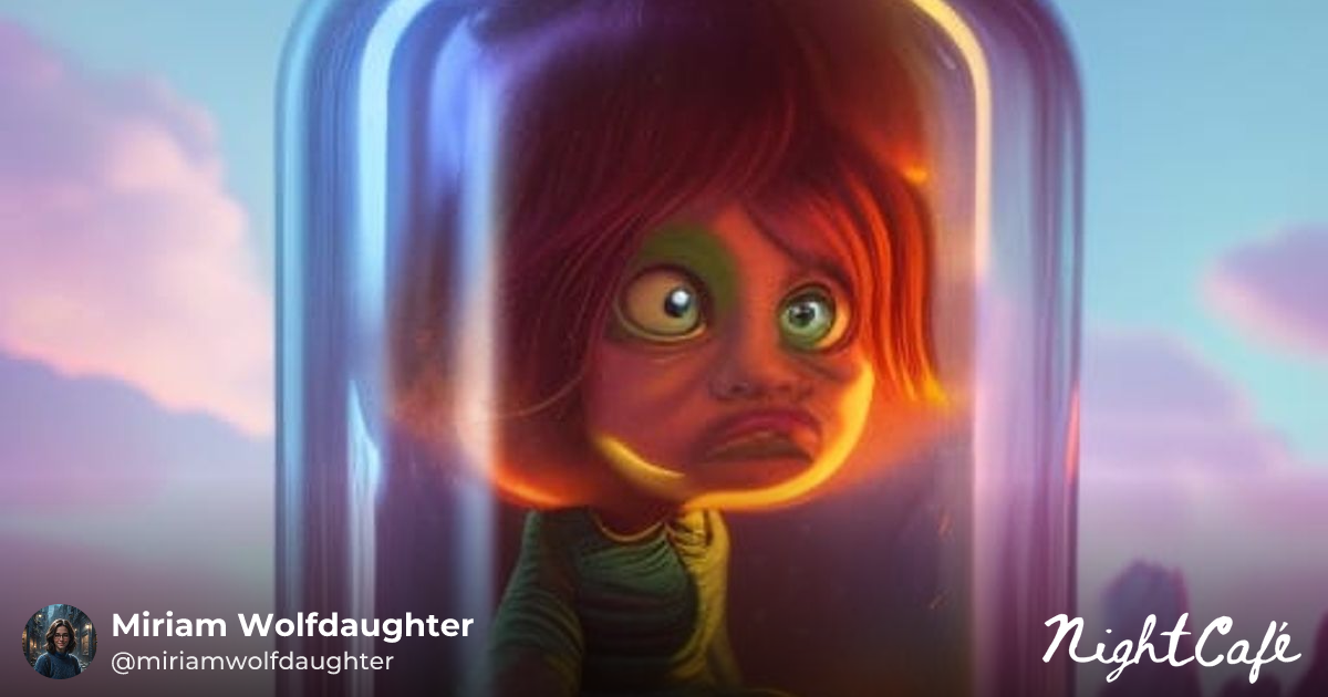 Angry Suzie in a Jar - Angry Person Trapped: Detailed Fantas...