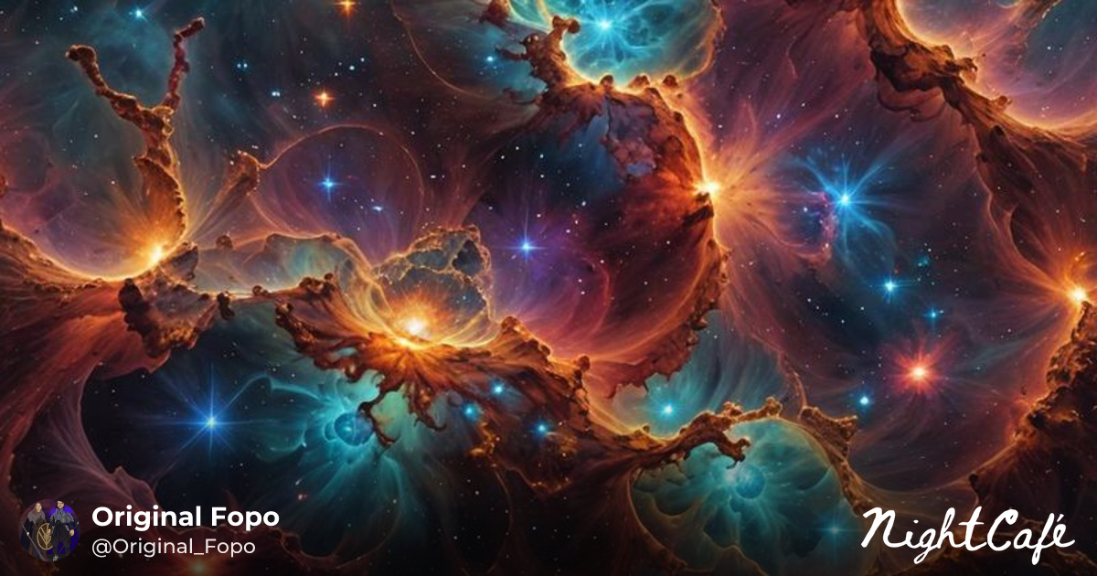 An "Art Nebula" - Detailed Art Nebula in Deep Color, 8K