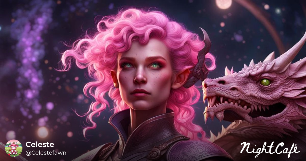 NORIN the elf dragon rider - Elf Dragon Rider with Pink Eyes