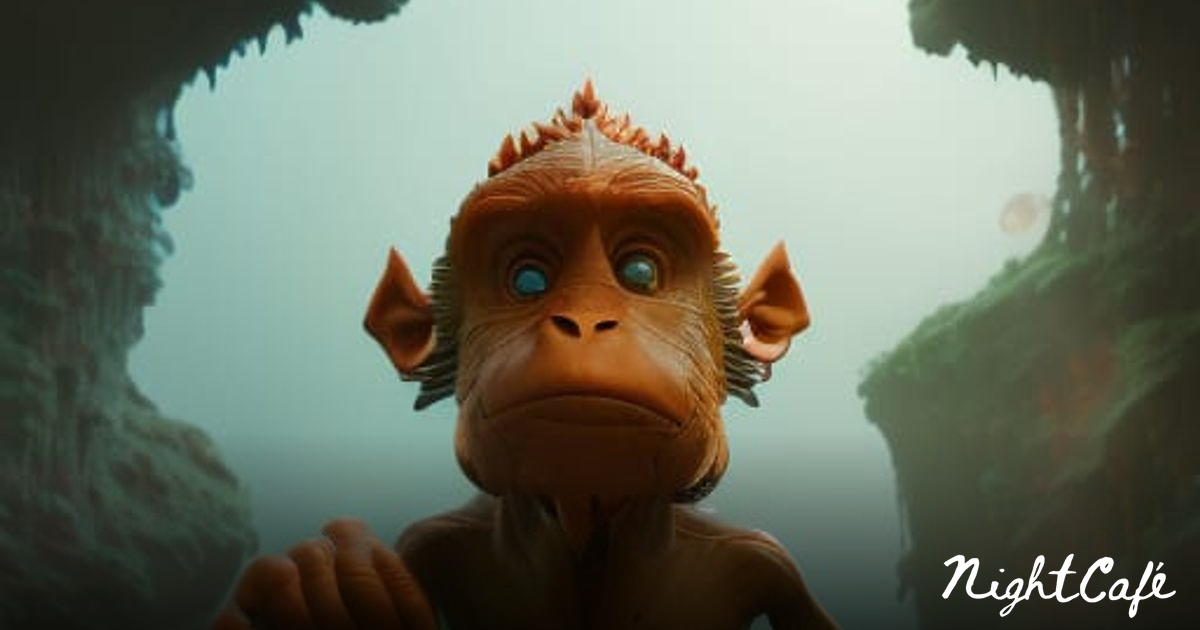 Monky fish - Fantastical Monkey Fish in Detailed Matte Paint...